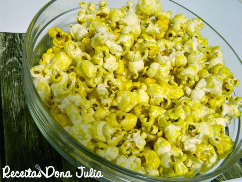 PIPOCA NO DENDÊ - Receitas Dona Julia